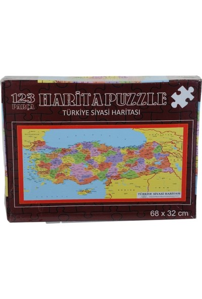 Çebi Toys Puzzle Türkiye Siyasi Haritası 123 Parça