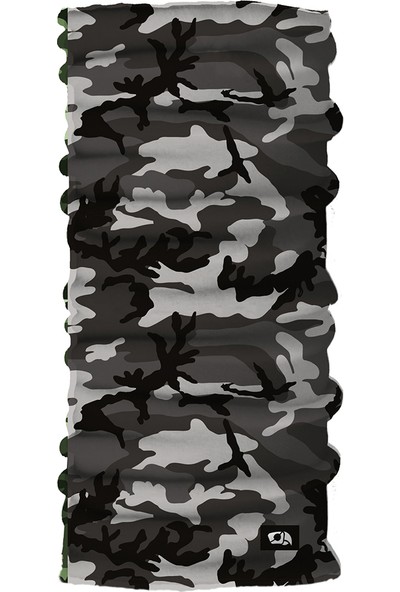 Pirate & Parrot Black Camo Unisex Bandana Çok Renkli