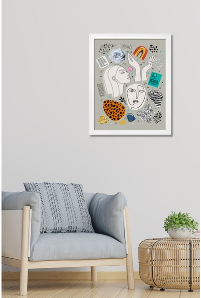 Lumiyard 20 x 30 cm Çerçeveli Camlı Tablo Pop Art Poster 4