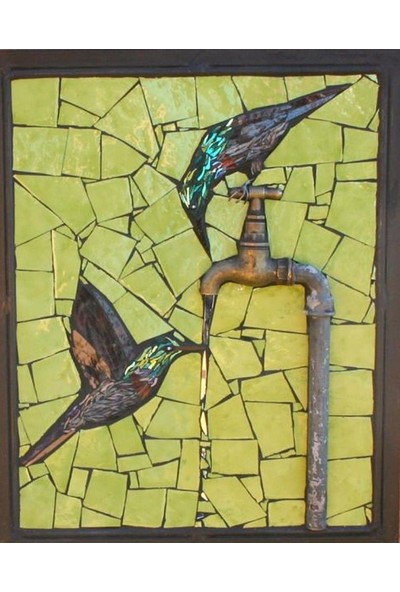Movas Sanat Su Içen Kuşlar Elmas Mozaik Tablo / Mozaik Puzzle 35X50CM E20202802M Movas Sanat Su Içen Kuşlar Elmas Mozaik Tablo / Mozaik Puzzle 35X50CM E20202802M