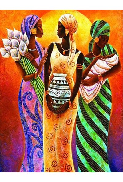 Movas Sanat Afrikalı Kadınlar Elmas Mozaik Tablo / Mozaik Puzzle 40X60CM E20202814M Movas Sanat Afrikalı Kadınlar Elmas Mozaik Tablo / Mozaik Puzzle 40X60CM E20202814M