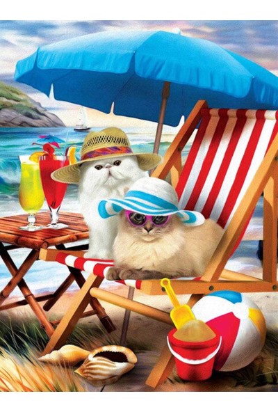 Movas Sanat Keyif Yapan Kediler Elmas Mozaik Tablo / Mozaik Puzzle 40X60CM E20202849M Movas Sanat Keyif Yapan Kediler Elmas Mozaik Tablo / Mozaik Puzzle 40X60CM E20202849M