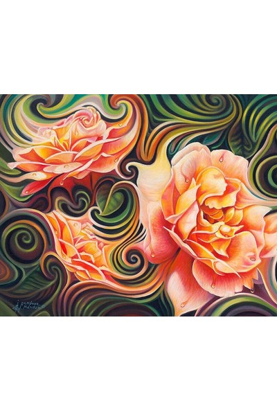 Movas Sanat Dalgalı Desenlerle Güzel Güller Elmas Mozaik Tablo / Mozaik Puzzle 50X35CM E20202908M Movas Sanat Dalgalı Desenlerle Güzel Güller Elmas Mozaik Tablo / Mozaik Puzzle 50X35CM E20202908M