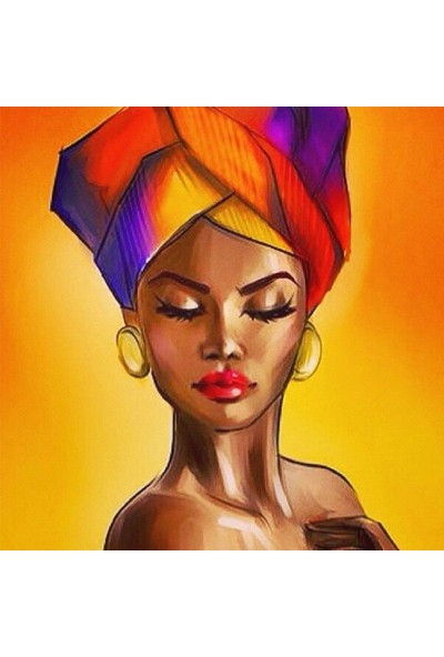 Movas Sanat Pastel Renklerle Afrikalı Kadın Elmas Mozaik Tablo / Mozaik Puzzle 50X50CM E20202963M Movas Sanat Pastel Renklerle Afrikalı Kadın Elmas Mozaik Tablo / Mozaik Puzzle 50X50CM E20202963M