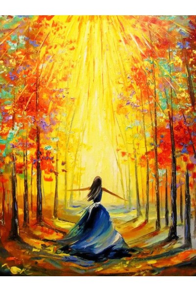 Movas Sanat Eşsiz Sonbahar Manzarası ve Kadın Elmas Mozaik Tablo / Mozaik Puzzle 35X50CM E20202721M Movas Sanat Eşsiz Sonbahar Manzarası ve Kadın Elmas Mozaik Tablo / Mozaik Puzzle 35X50CM E20202721M