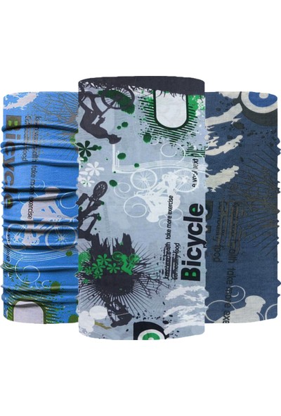Knmaster Biker 3'lü Paket Buff Bandana Boyunluk Türk Markası
