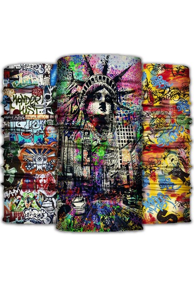Knmaster Chaos 3'lü Paket Buff Bandana Boyunluk Türk Markası