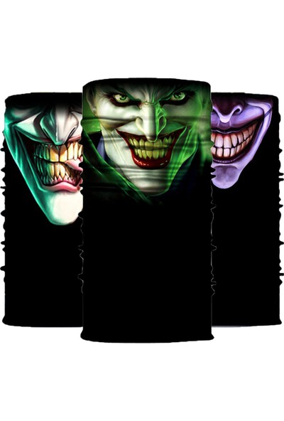 Knmaster Jokers 3'lü Paket Buff Bandana Boyunluk Türk Markası