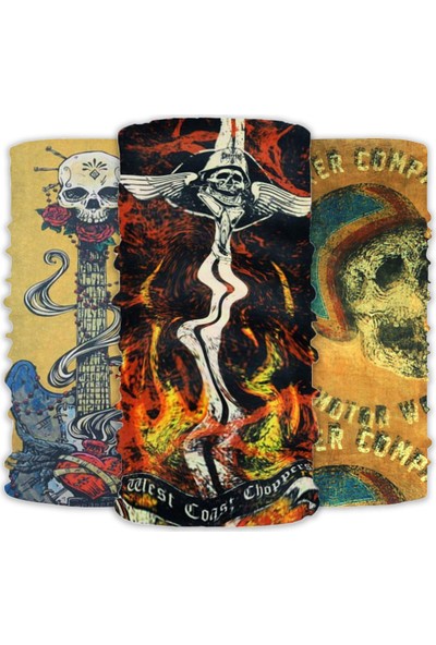 Knmaster Scary 3'lü Paket Buff Bandana Boyunluk Türk Markası Knmaster Scary 3'lü Paket Buff Bandana Boyunluk Türk Markası