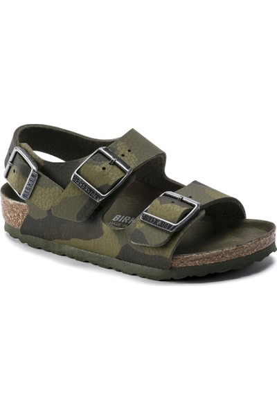 Birkenstock Milano Haki Çocuk Sandalet
