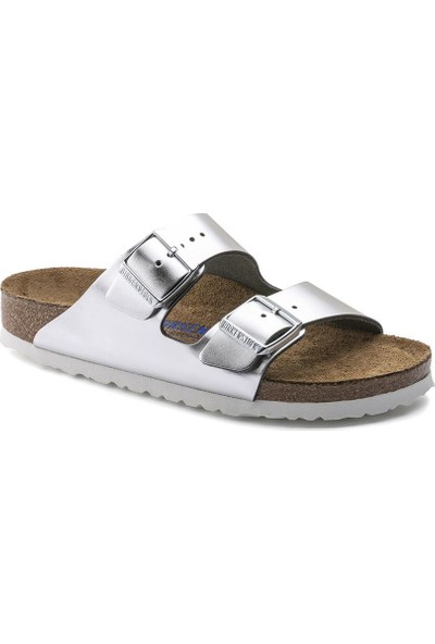 Birkenstock 1005961 Arizona Nl Metallic Silver Terlik