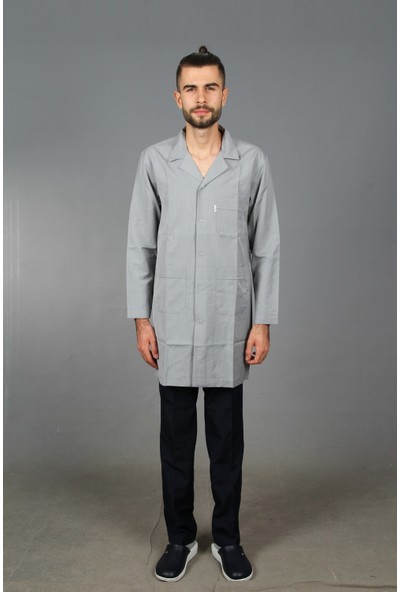 Eryılmaz Safari (Doktor) Önlüğü-Uzun Boy-Gri-Erkek