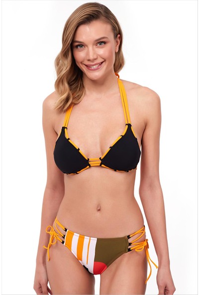 Ayyıldız Kadın Oranj Üçgen Kesimli Bikini Takımı 1572 ORANJ-B109