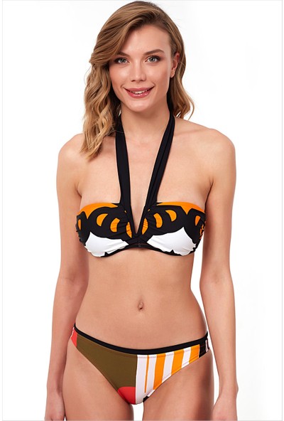 Ayyıldız Kadın Oranj Toparlayıcı Bikini Takımı 1575 ORANJ-B109