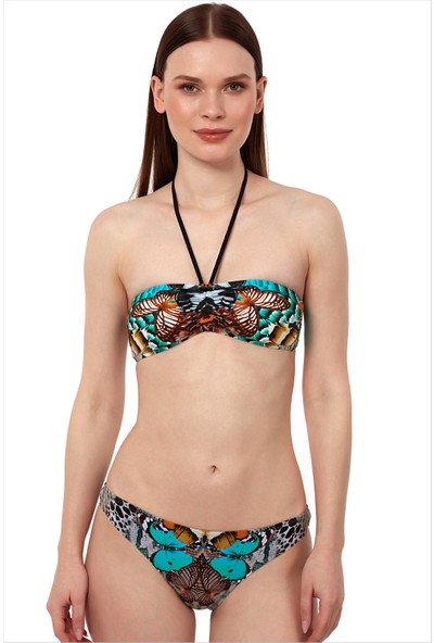 Ayyıldız Kadın Turkuaz Straplez Bikini Takımı 1567 TURKUAZ-B118