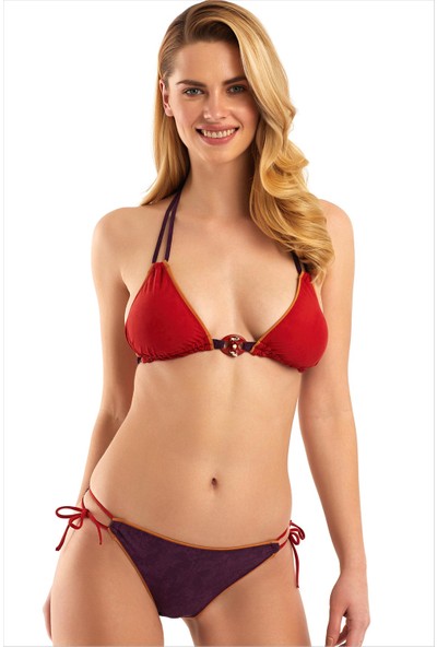 Ayyıldız Kadın Mor Üçgen Kesimli Bikini Takımı 1503 MOR-2081 Ayyıldız Kadın Mor Üçgen Kesimli Bikini Takımı 1503 MOR-2081