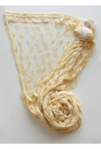 Pardes Dekoratif Puan Desenli Ip Perde (3 Mt)