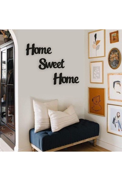 Ikbal Market Home Sweet Home Ahşap Duvar Dekor Tablosu Ikbal Market Home Sweet Home Ahşap Duvar Dekor Tablosu