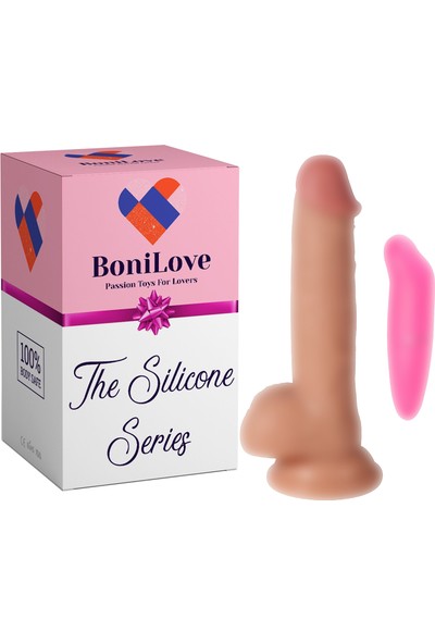 Bonilove The Silicone Series Ultra Yumuşak 17 cm Realistik Dildo+Mini Vibratör Set Bonilove The Silicone Series Ultra Yumuşak 17 cm Realistik Dildo+Mini Vibratör Set