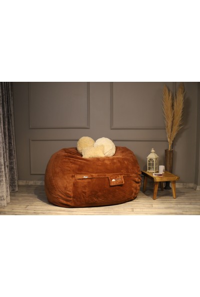 Pufero Orta Boy Kahverengi