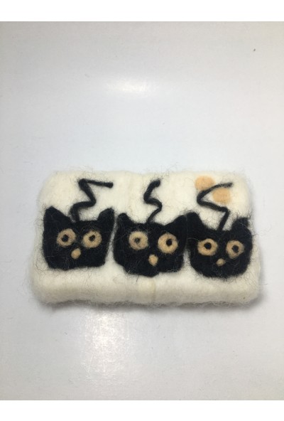 Süslü Toka Aksesuar Sevimli Kedicikler Temalı Süslü Süs Keçe Sabun Süslü Toka Aksesuar Sevimli Kedicikler Temalı Süslü Süs Keçe Sabun