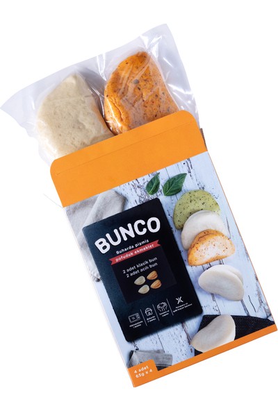 Bunco Bao Bun Ekmeği 4'lü Fesleğenli
