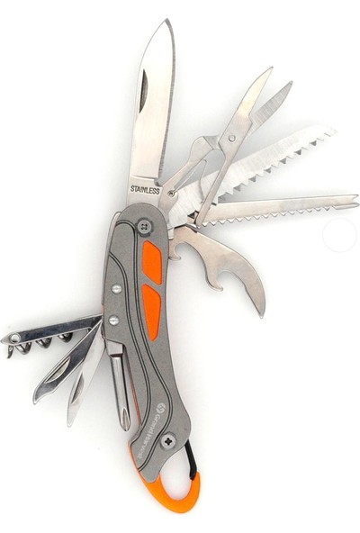 Valkyrie 14 Fonksiyonlu Kutulu Turuncu Isviçre Kamp Cep Çakısı