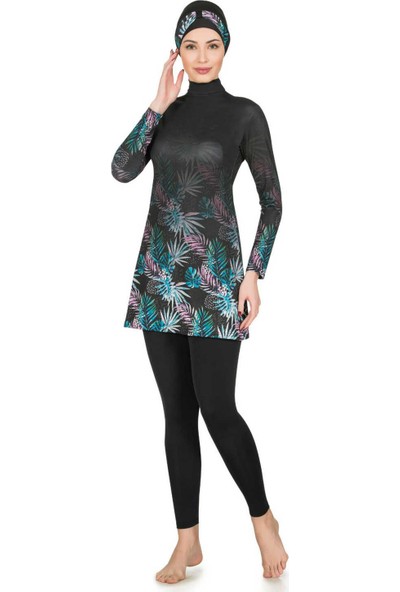 Ladytes Kadın Tesettür Mayo Tam Kapalı 2'li Ladytes Kadın Tesettür Mayo Tam Kapalı 2'li