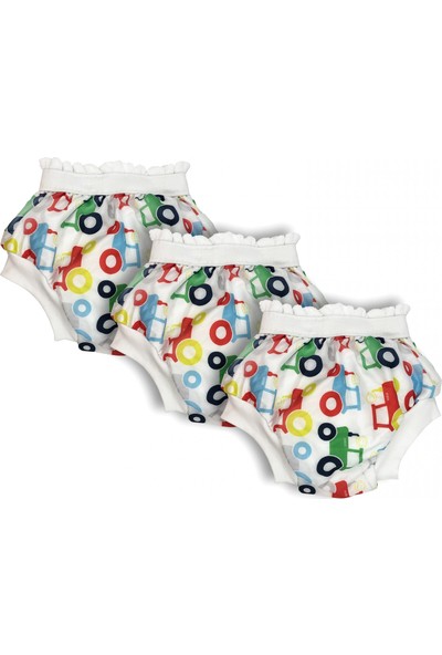 Sema Bebe Sema Baby 3'lü Desenli Lüks Alıştırma Külodu No.3 20-25 kg - Cars