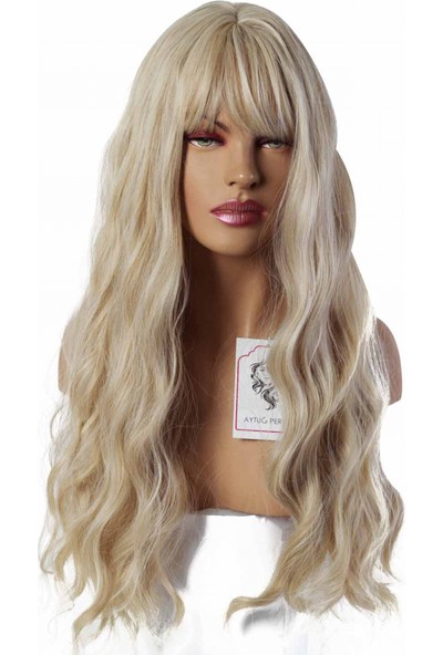 Aytuğ Peruk LC205 - 2 / 27.88.613 Platin Sarı Uzun Boy Dalgalı Kaküllü Sentetik Peruk Aytuğ Peruk LC205 - 2 / 27.88.613 Platin Sarı Uzun Boy Dalgalı Kaküllü Sentetik Peruk
