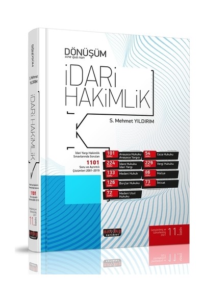 Savaş Yayınevi Dönüşüm Idari Hakimlik Soru Bankası 2021