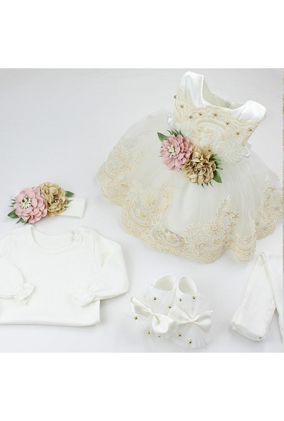 Sitilin Kız Bebek Mevlit Elbisesi Gelinlik Fransız Dantelli Takımı Sitilin Kız Bebek Mevlit Elbisesi Gelinlik Fransız Dantelli Takımı