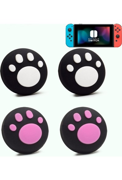 Feza Nintendo Switch 4 Adet Sevimli Pati Analog Başlığı Feza Nintendo Switch 4 Adet Sevimli Pati Analog Başlığı