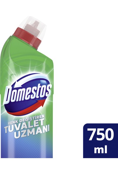 Domestos Tuvalet Temizleyici Renk Değiştiren Tuvalet Uzmanı Kireç Çözücü 750 ML 1 Adet Domestos Tuvalet Temizleyici Renk Değiştiren Tuvalet Uzmanı Kireç Çözücü 750 ML 1 Adet