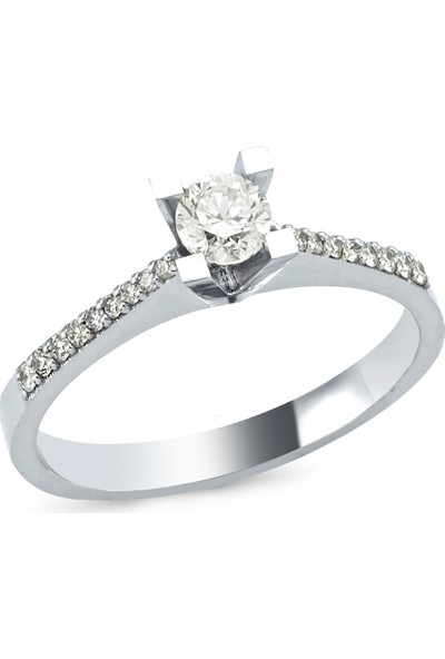 Pırlant 0,45 Karat Pırlanta Tektaş Yüzük