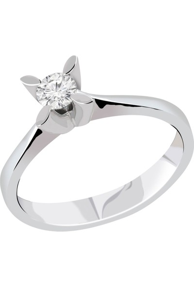 Pırlant Hrd Sertifikalı 0.22 Karat Tektaş Pırlanta Yüzük