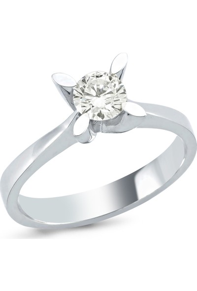 Pırlant Hrd Sertifikalı 0,50 Karat Tektaş Pırlanta Yüzük