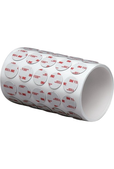 3m Yapışkanlı Çift Taraflı Bant Şeffaf Yuvarlak - 20 mm Genişlik - 500 Adet 3m Yapışkanlı Çift Taraflı Bant Şeffaf Yuvarlak - 20 mm Genişlik - 500 Adet