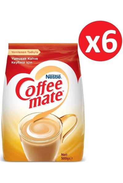 Nestle Coffee Mate Kahve Kreması 500 gr x 6'lı Nestle Coffee Mate Kahve Kreması 500 gr x 6'lı