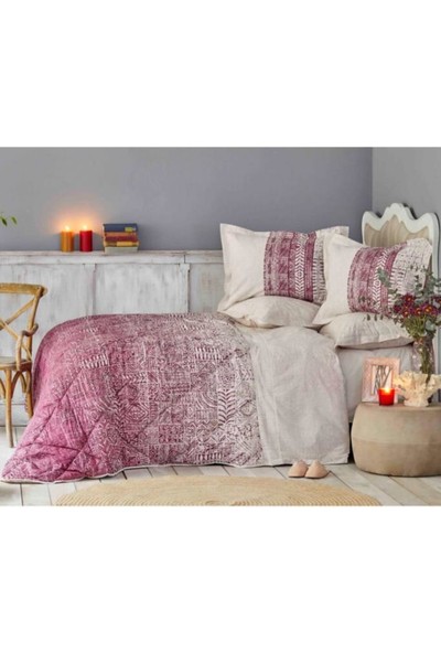 Karaca Home Marea Mürdüm Pamuk Çift Kişilik Uyku Seti Karaca Home Marea Mürdüm Pamuk Çift Kişilik Uyku Seti
