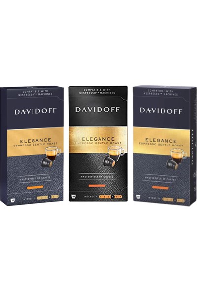 Davidoff Elegance Espresso Gentle Roast Kapsül Kahve 3X10'LU ( Nespresso Uyumlu) Davidoff Elegance Espresso Gentle Roast Kapsül Kahve 3X10'LU ( Nespresso Uyumlu)