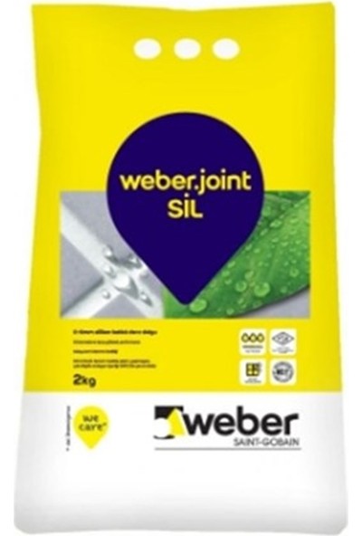 Weber Joint Beyaz Silikonlu Derz Dolgu 2 kg Weber Joint Beyaz Silikonlu Derz Dolgu 2 kg