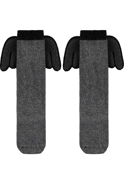 Katamino Kız Çocuk Golf Çorap 0-7 Yaş Füme