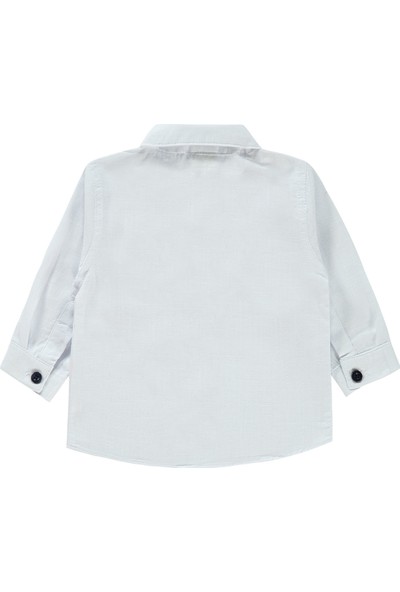 Civil Baby Erkek Bebek Papyonlu Gömlek 6-18 Ay Beyaz Civil Baby Erkek Bebek Papyonlu Gömlek 6-18 Ay Beyaz