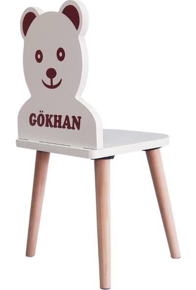 Liva Ahşap Ahşap Çocuk Sandalyesi (Ayıcıklı)