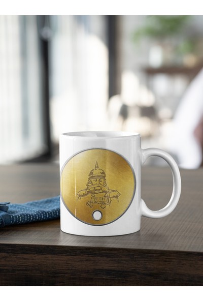 Kio Tasarım Battlefield Veteran Dog Tag Madalyon Baskılı Kahve Çay Kupası Kupa Beyaz Porselen Mug Sevgililer-İş Arkadaşı-Doğum-Günü Hediyesi Hediye
