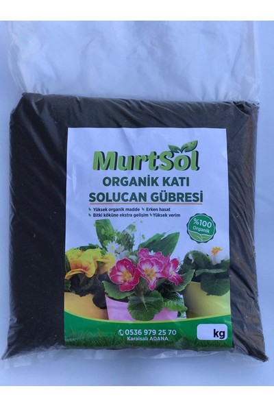 Murtsol %100 Organik Katı Solucan Gübresi 25 kg