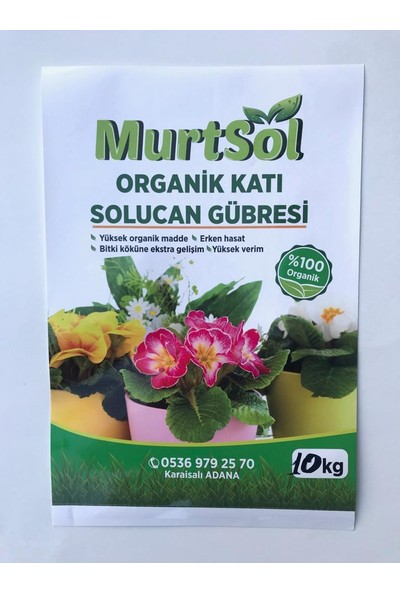 Murtsol %100 Organik Katı Solucan Gübresi 10 kg