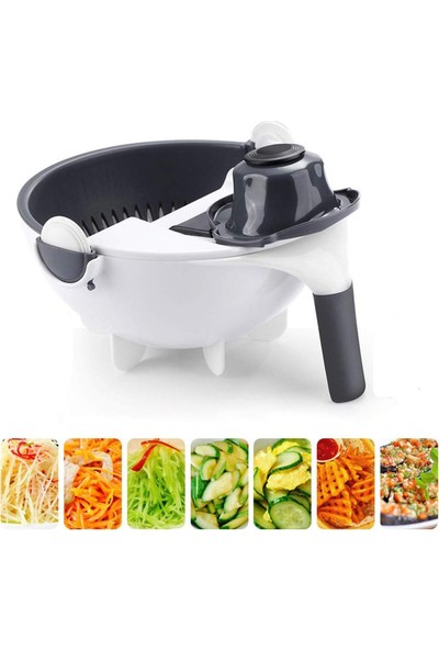 İndita 5 Fonksiyonlu Dönen Süzgeçli Rende Doğrayıcı Dilimleyici Aparat İndita 5 Fonksiyonlu Dönen Süzgeçli Rende Doğrayıcı Dilimleyici Aparat