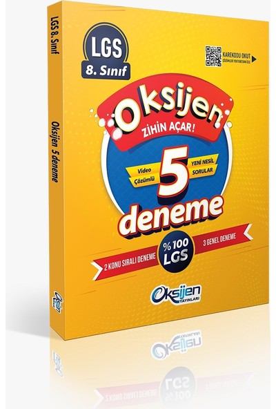 Oksijen Yayınları 8. Sınıf LGS 5 Genel Deneme